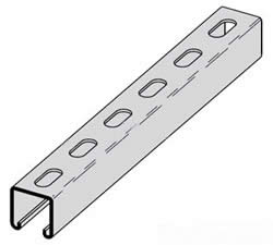 B-Line B22SH-120-GALV 1-5/8" x 1-5/8" 12ga Steel Channel, 10ft Length ...