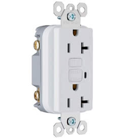 Pass & Seymour 2095-W 20 Amp 125 VAC 2-Pole 3-Wire NEMA 5-20R White ...