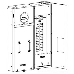 Siemens MC3042B1400SDS 120/240 VAC 400 Amp 1-Phase 3-Wire Combination ...